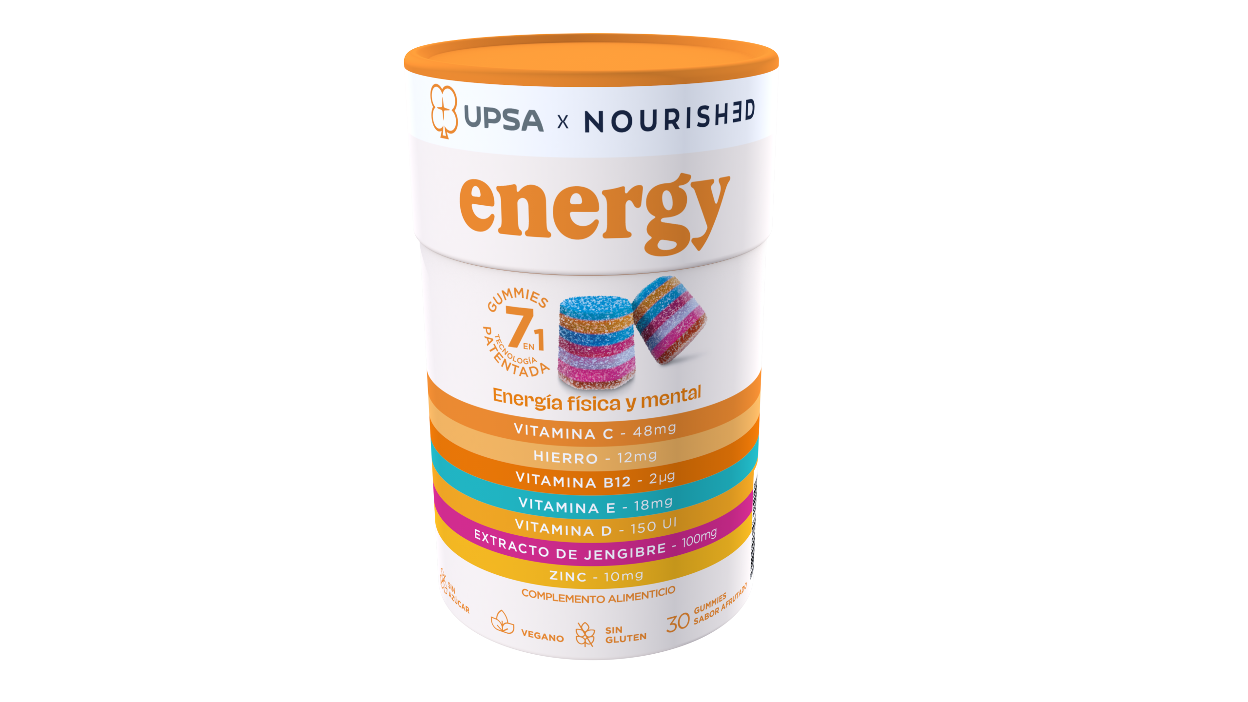 UPSA X NOURISHED- GUMMIES 7EN1 ÉNERGIE - UPSA.com